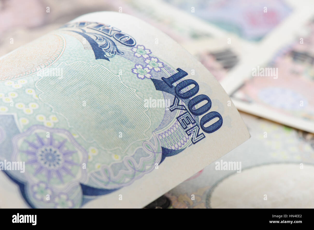 Japanese currency notes , Japanese Yen Stock Photo - Alamy