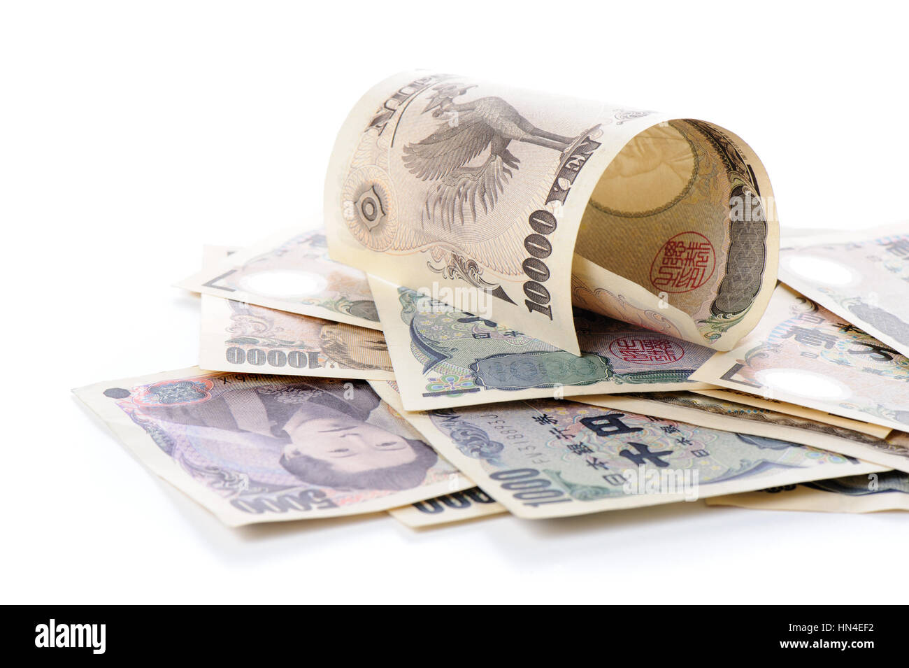 Japanese currency notes , Japanese Yen Stock Photo - Alamy