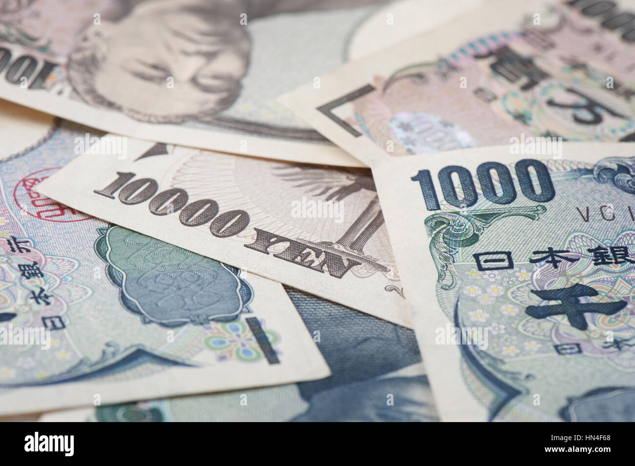 Japanese currency notes , Japanese Yen Stock Photo - Alamy