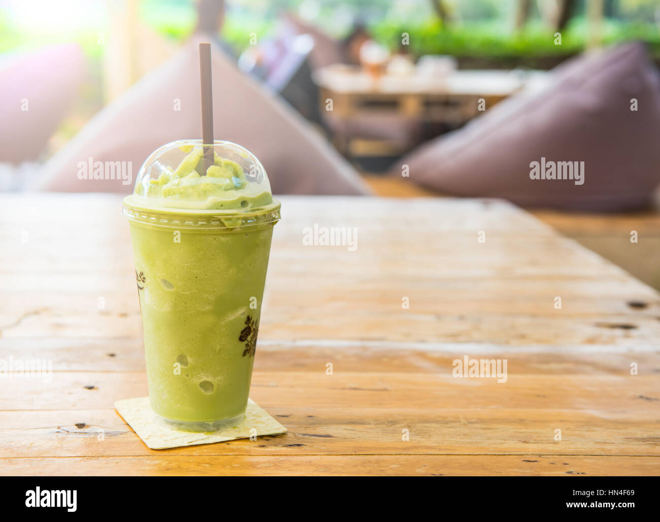 Green tea frappe hi-res stock photography and images - Alamy