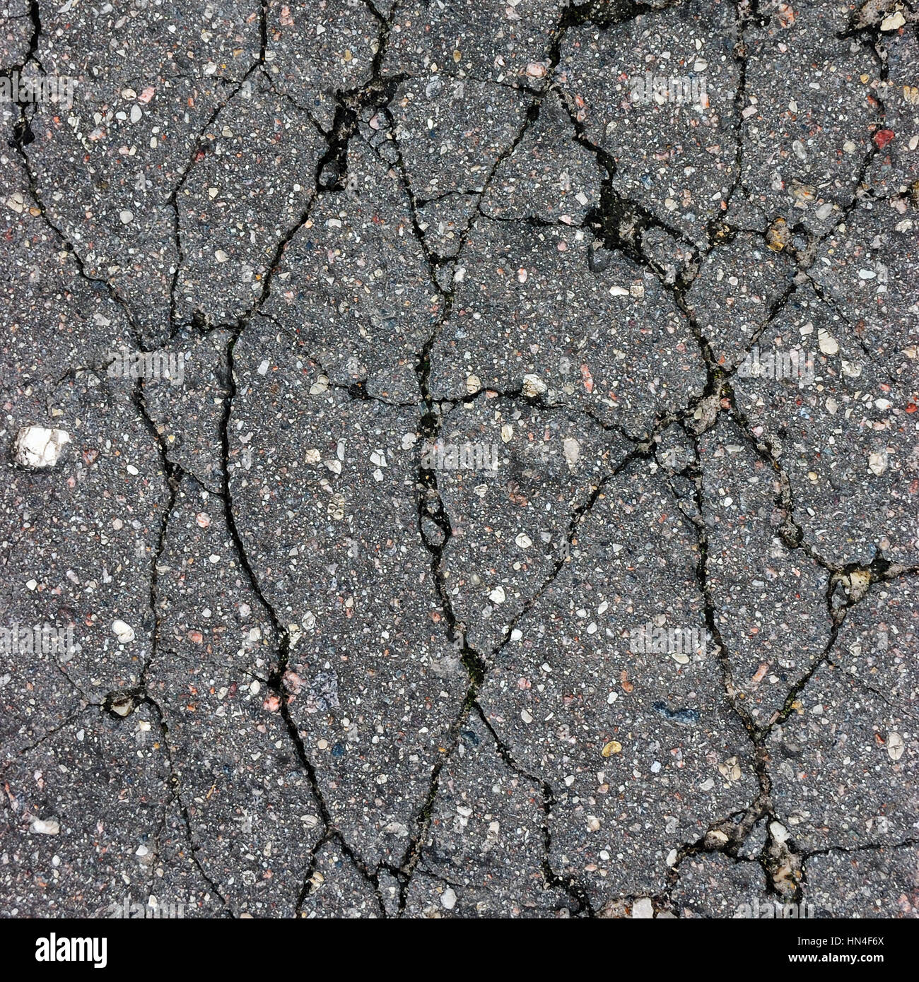 Old aged weathered cracked tarmac texture, large detailed damaged ...