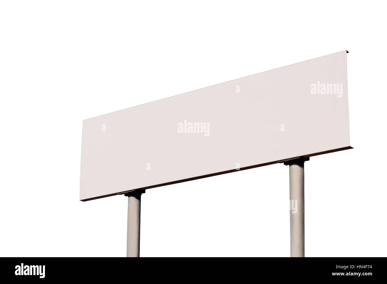 White Direction Road Sign, Large Detailed Isolated Horizontal Street ...