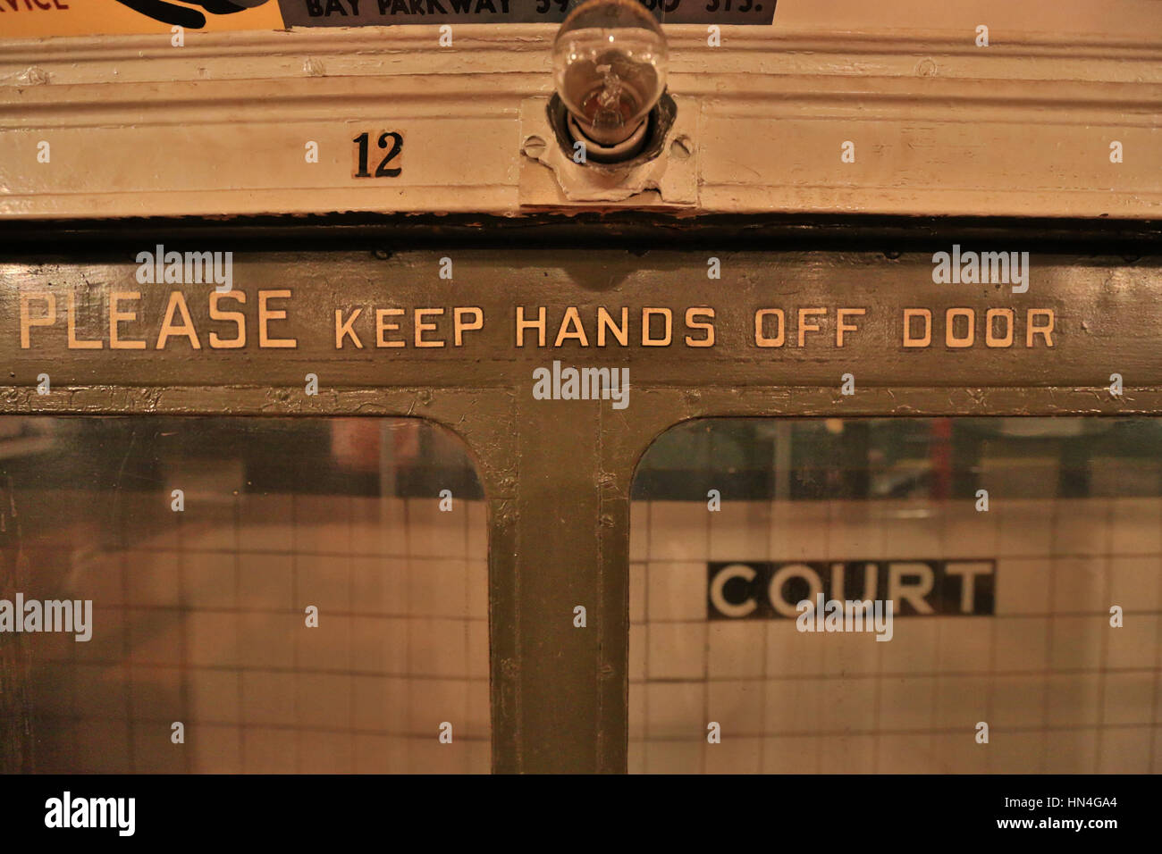 Vintage NYC Metro MTA Stock Photo - Alamy