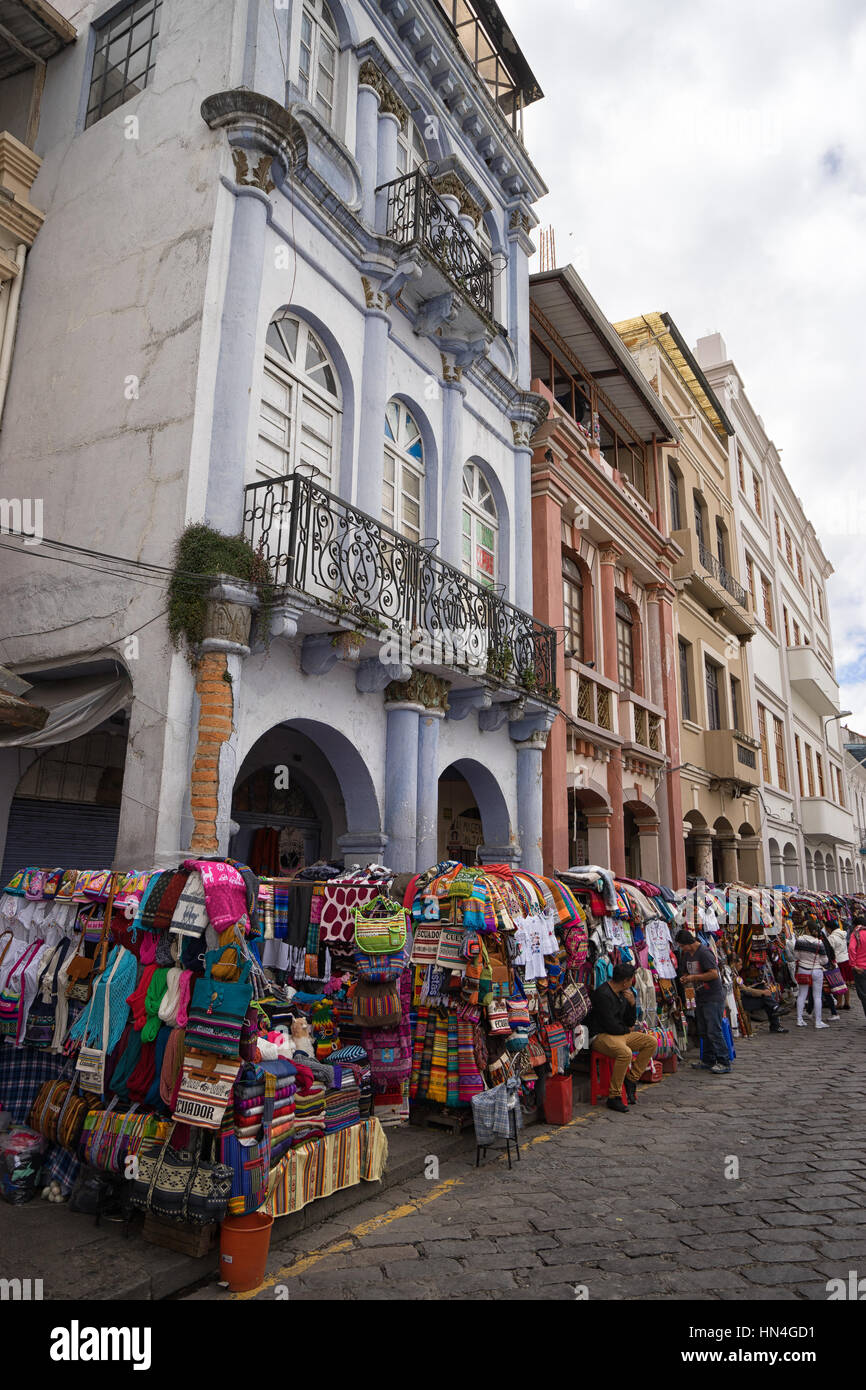 July 10, 2016 Cuenca, Ecuador: street artisan market Stock Photo - Alamy
