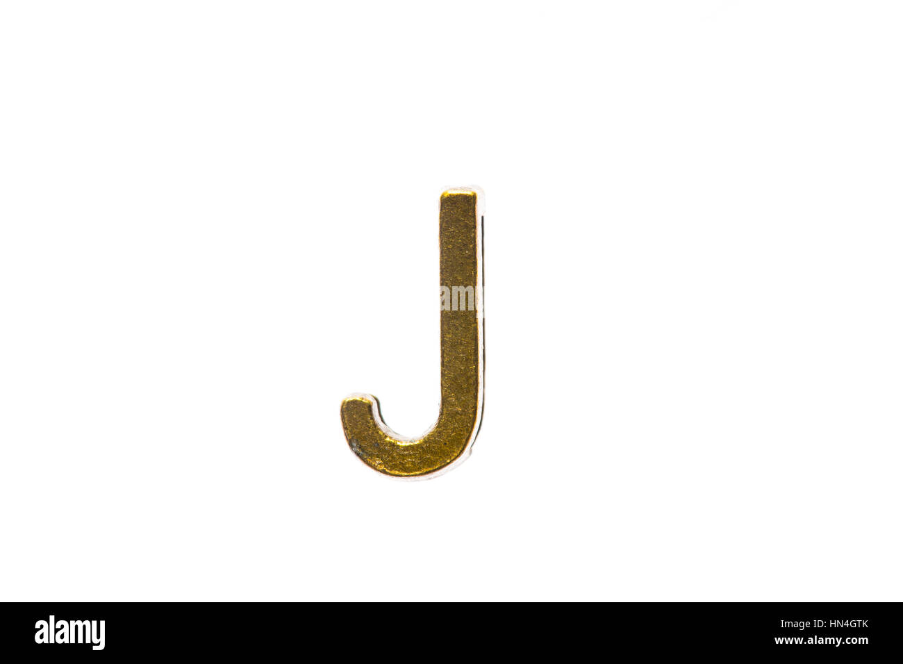 Gold Letter "J" Classic type retro style vintage capital text golden ...