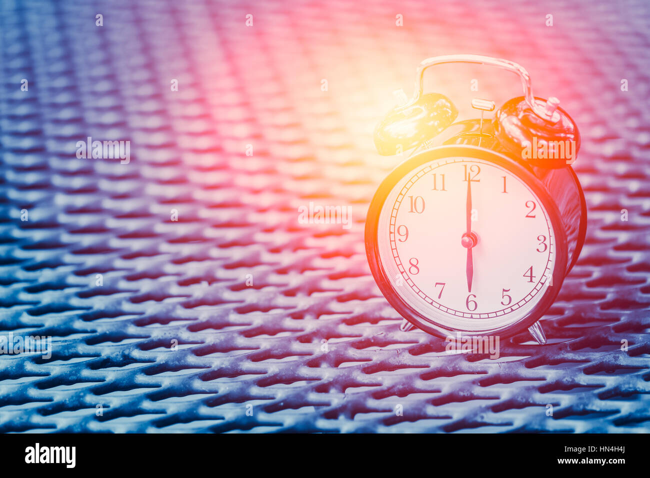 6 o'clock,The clock at the morning time Stock Photo - Alamy