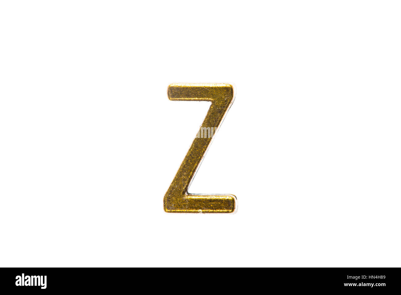 Gold Letter "Z" Classic type retro style vintage capital text golden ...