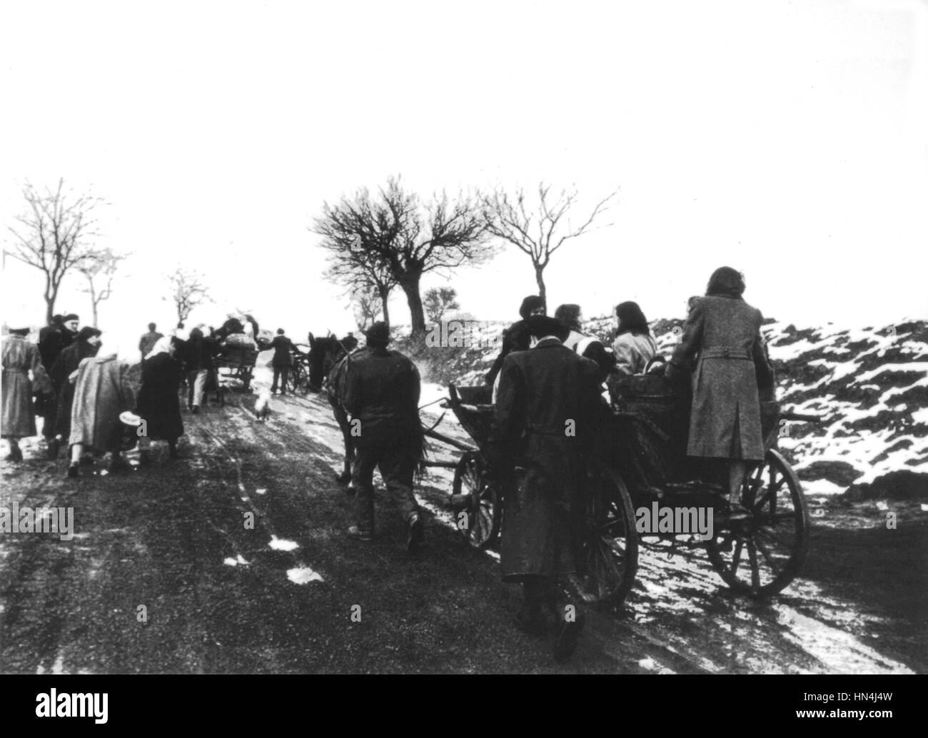 Budapest, Hungarian refugees who have fled their country after the ...