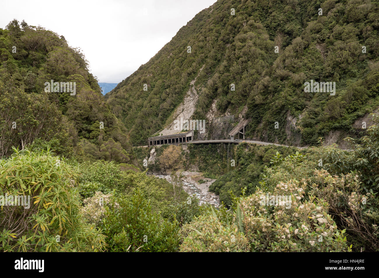 Otira Gorge, Canterbury District, South Island, New Zealand Stock Photo ...