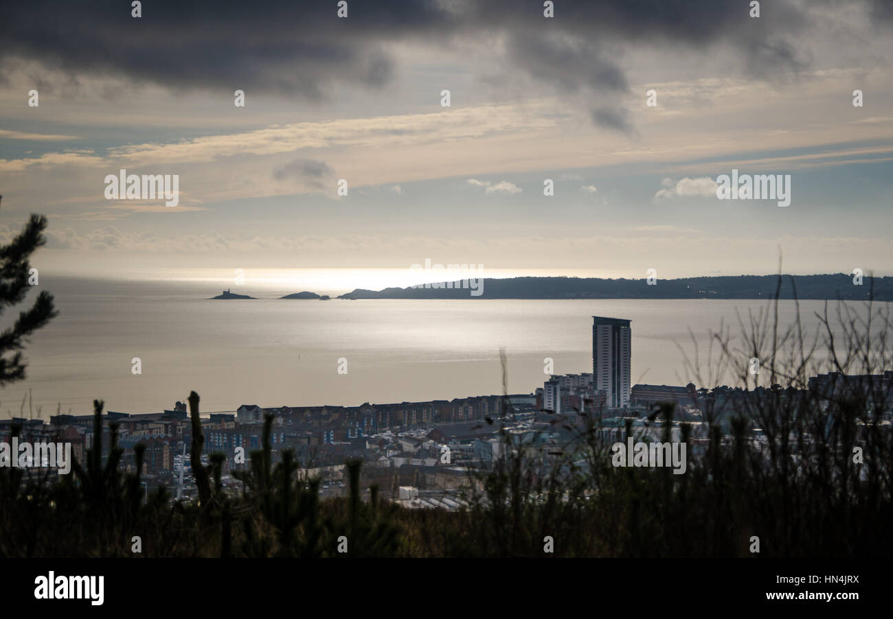 Swansea Bay Landscape Stock Photo - Alamy