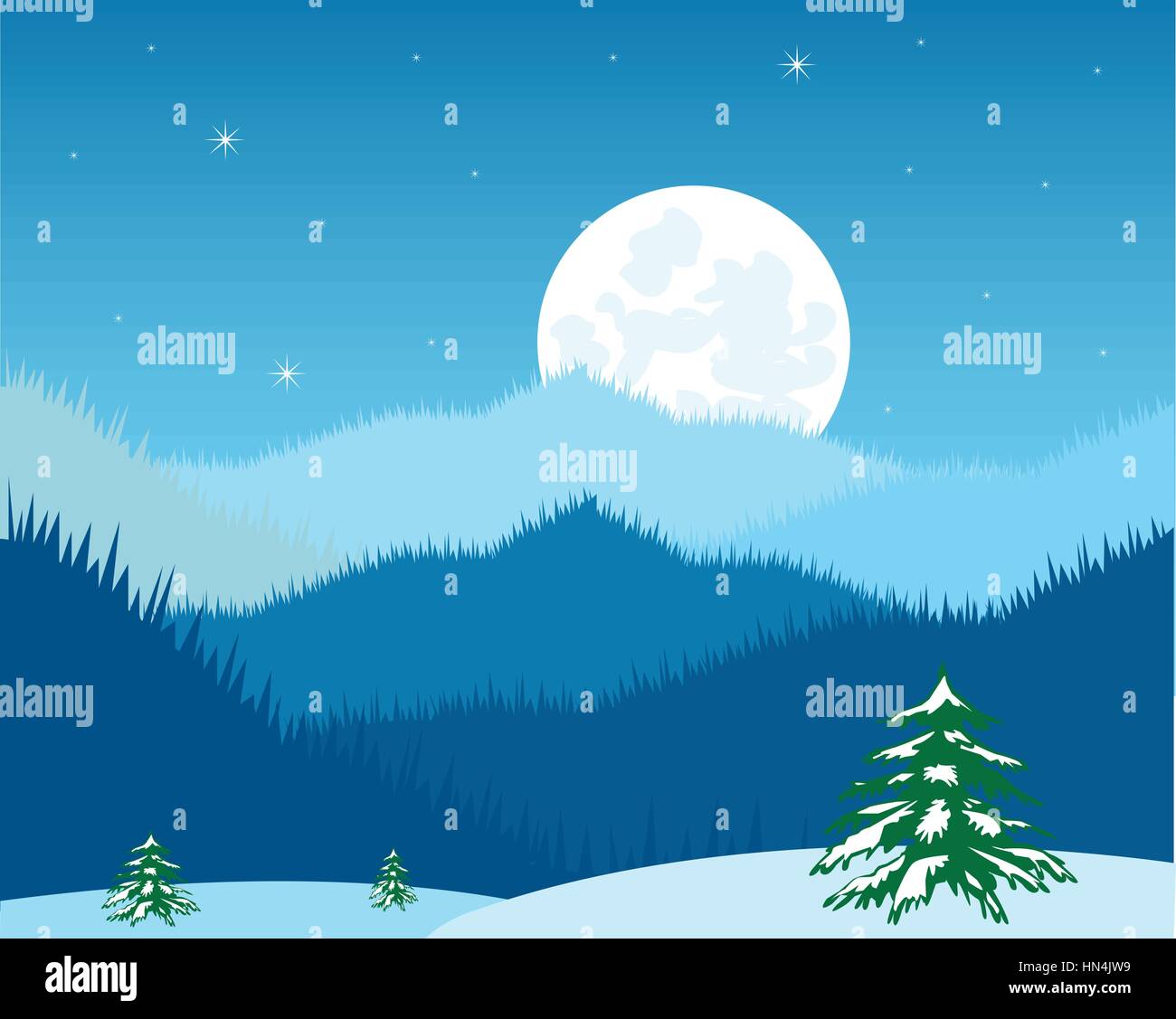Night time stars Stock Vector Images - Alamy