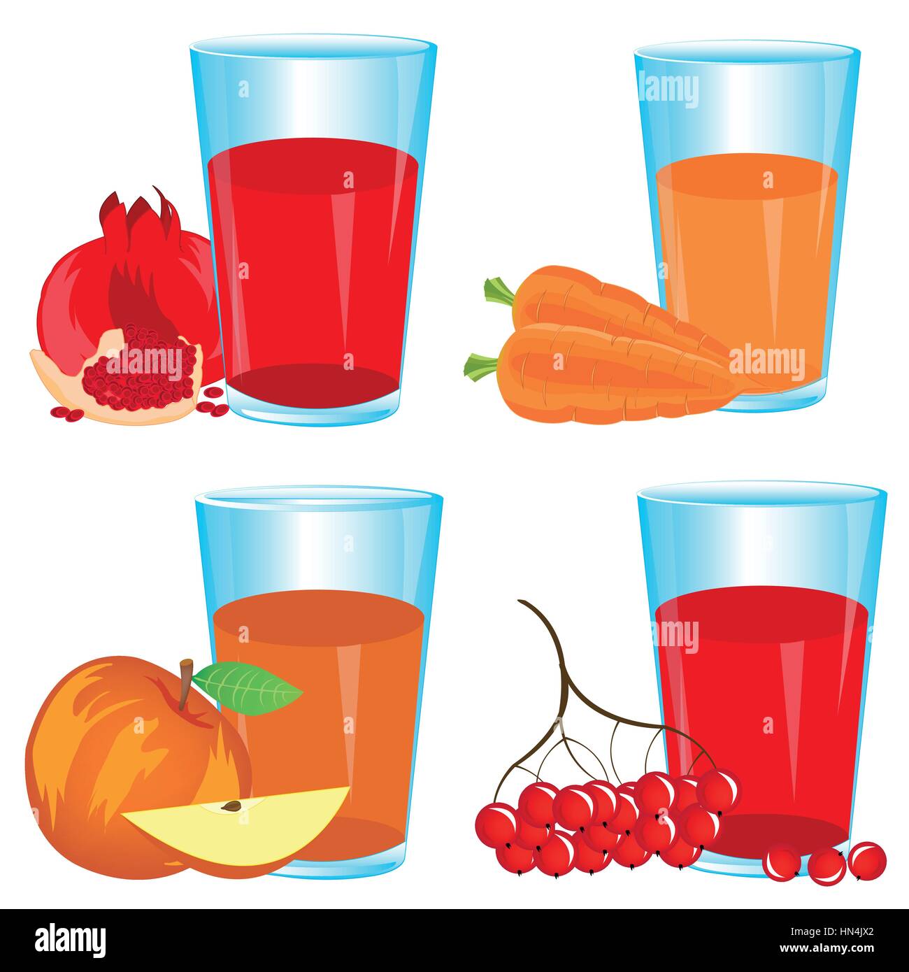 Fruit vegetable juice in Stock Vector Images - Alamy