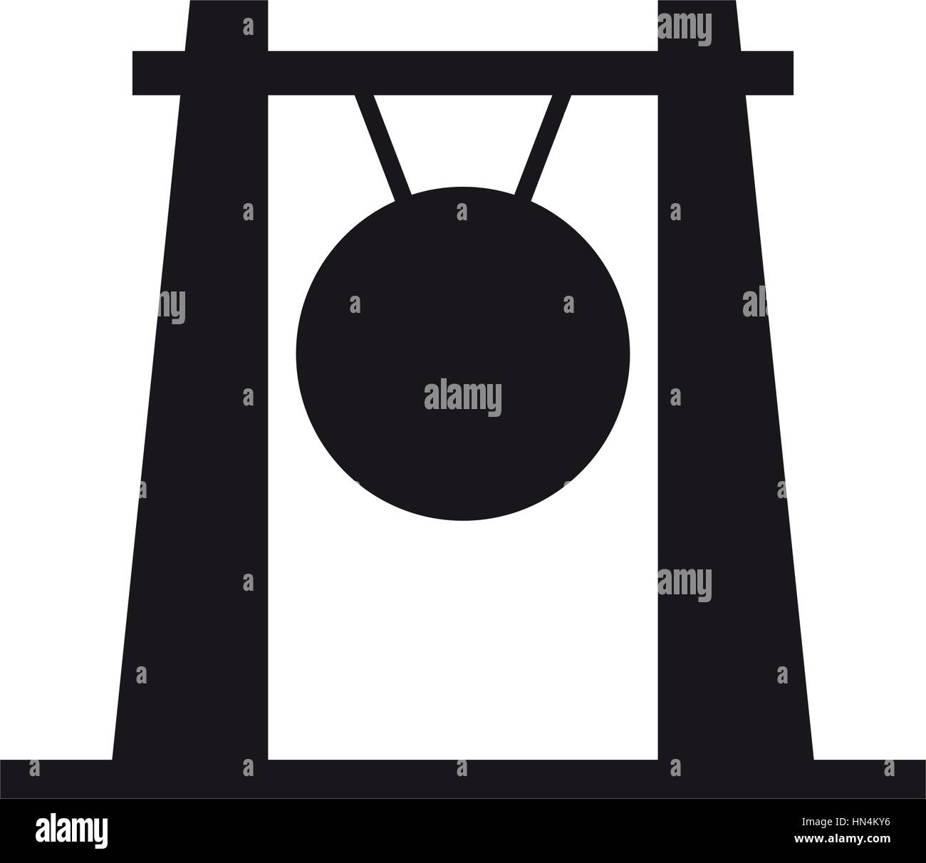 Gong icon illustrated in vector on white background Stock Vector Image ...