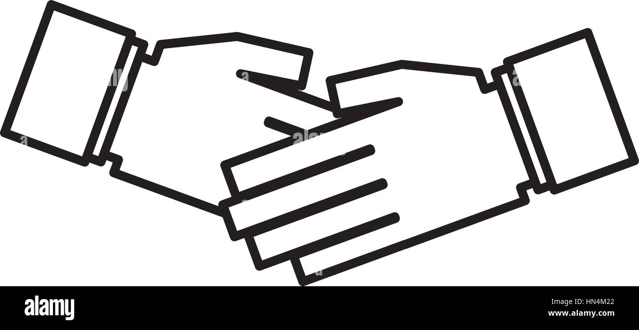 Handshake symbol isolated icon vector illustration graphic design Stock ...
