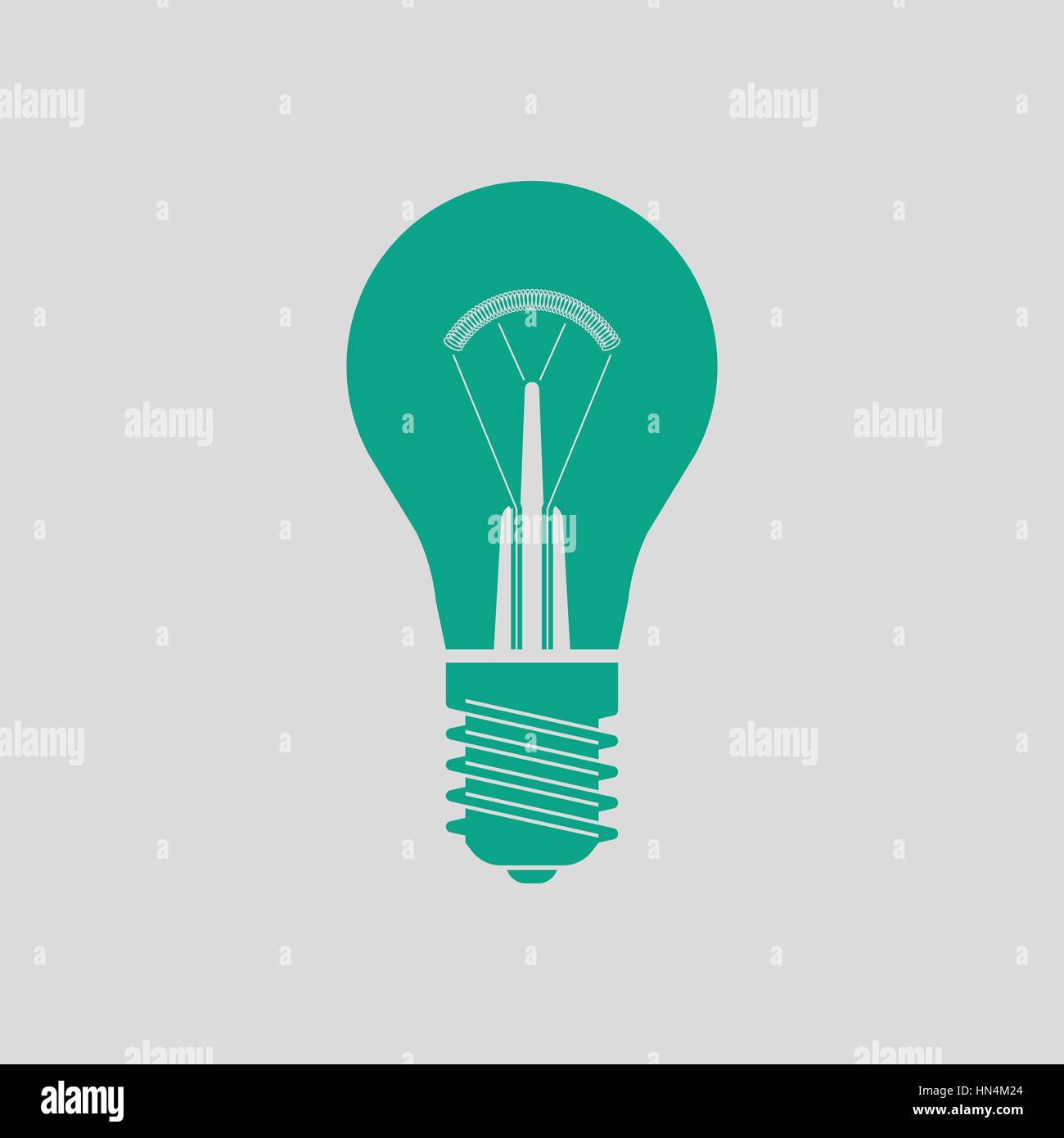 Electric bulb icon. Gray background with green. Vector illustration ...