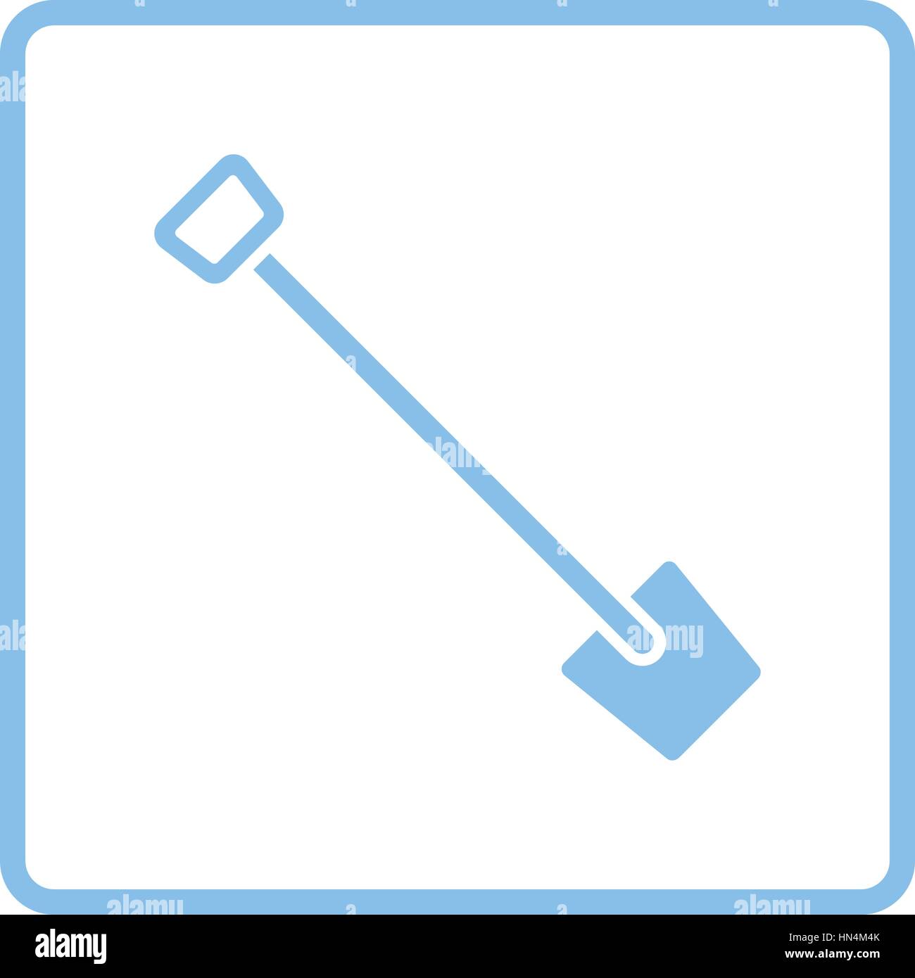 Blue garden shovel Stock Vector Images - Alamy