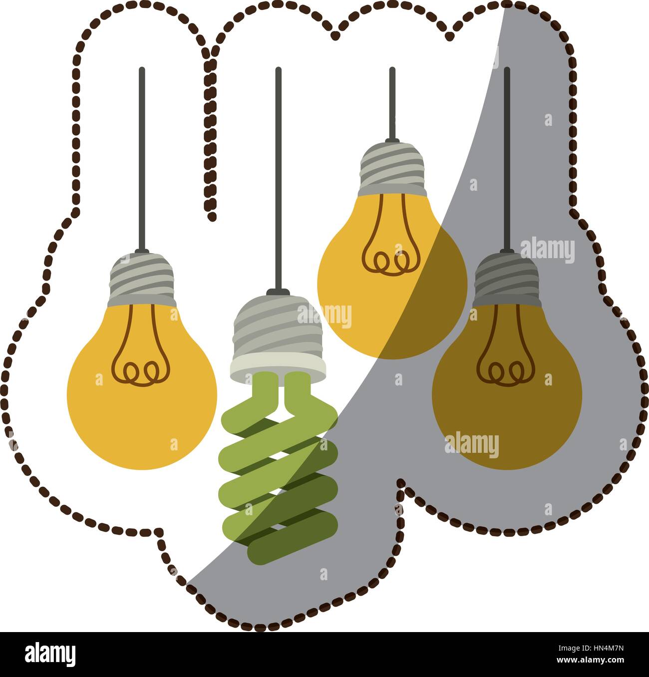 Bulb light energy icon vector illustration graphic design Stock Vector ...