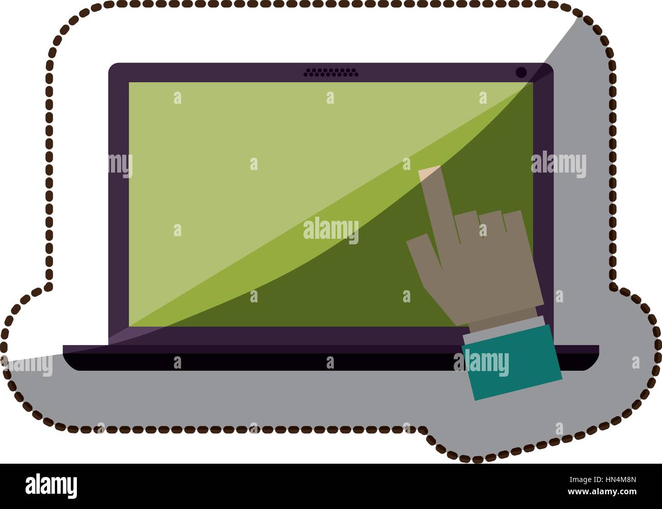 Touch screen technology icon vector illustration graphic design Stock ...