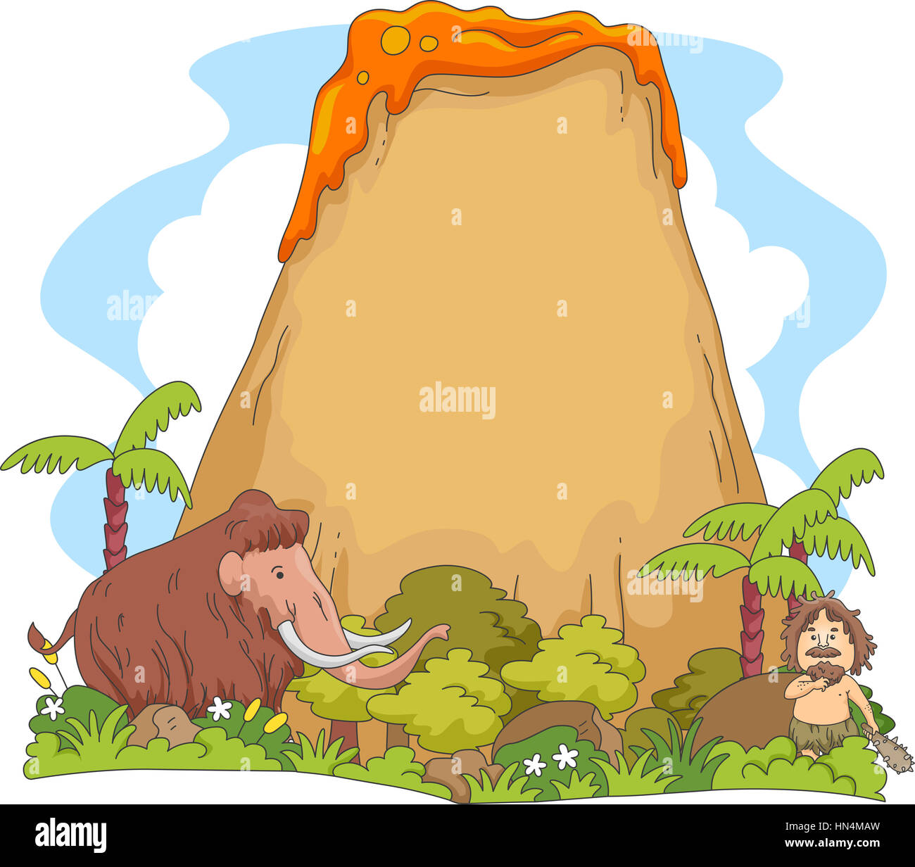 Prehistoric man illustration hi-res stock photography and images - Alamy