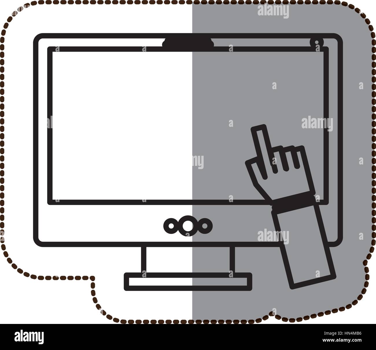 Touch screen technology icon vector illustration graphic design Stock ...