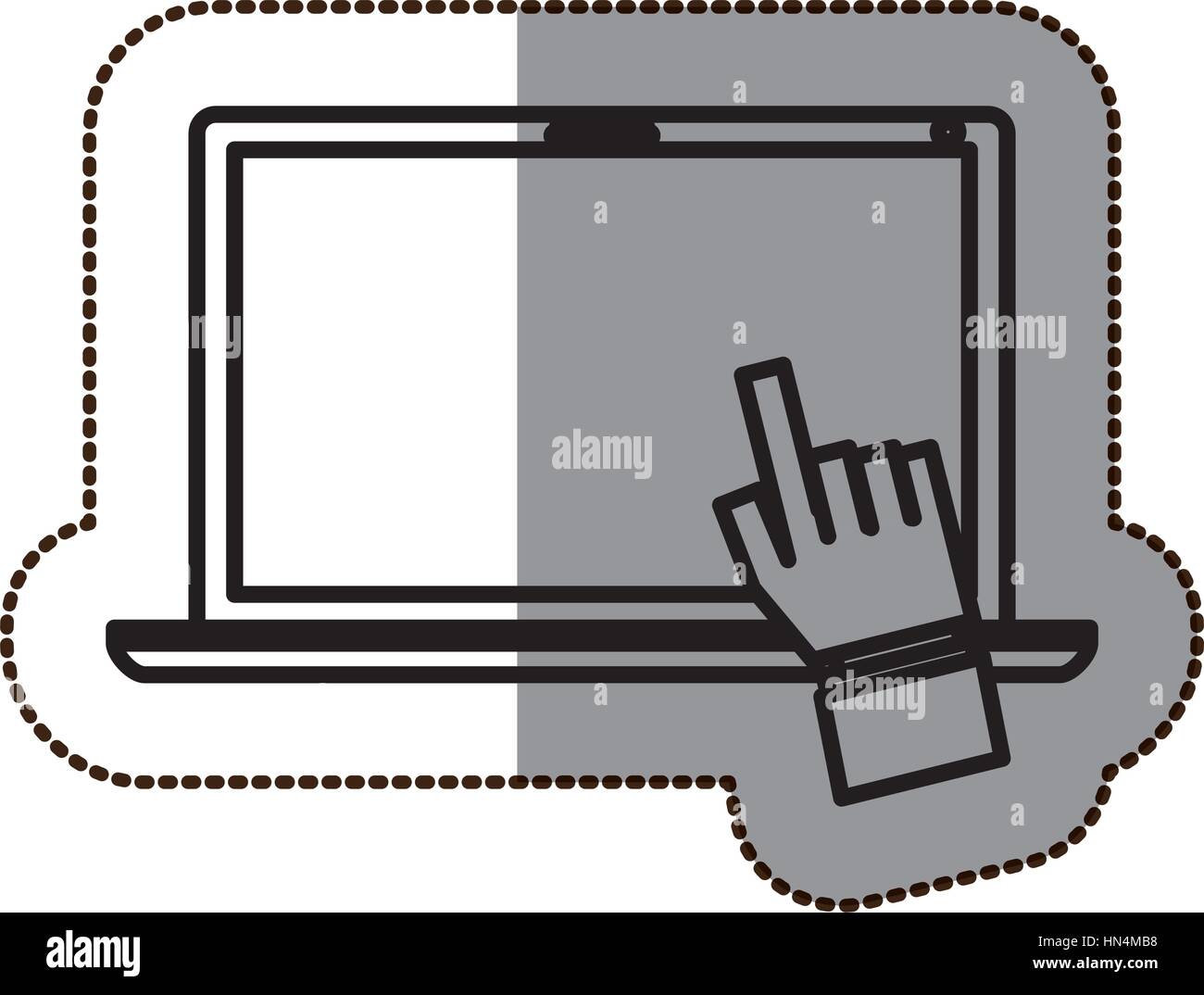 Touch screen technology icon vector illustration graphic design Stock ...