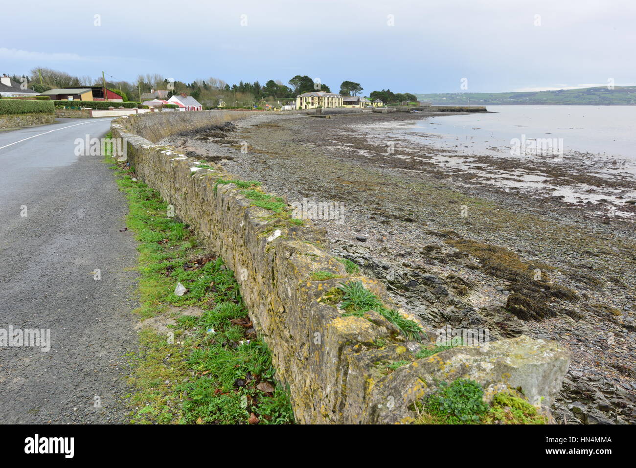Dunmore East in Ireland early in the morning in the winter time Stock ...