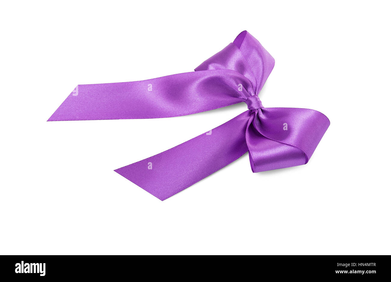 Beautiful violet bow Stock Photo - Alamy