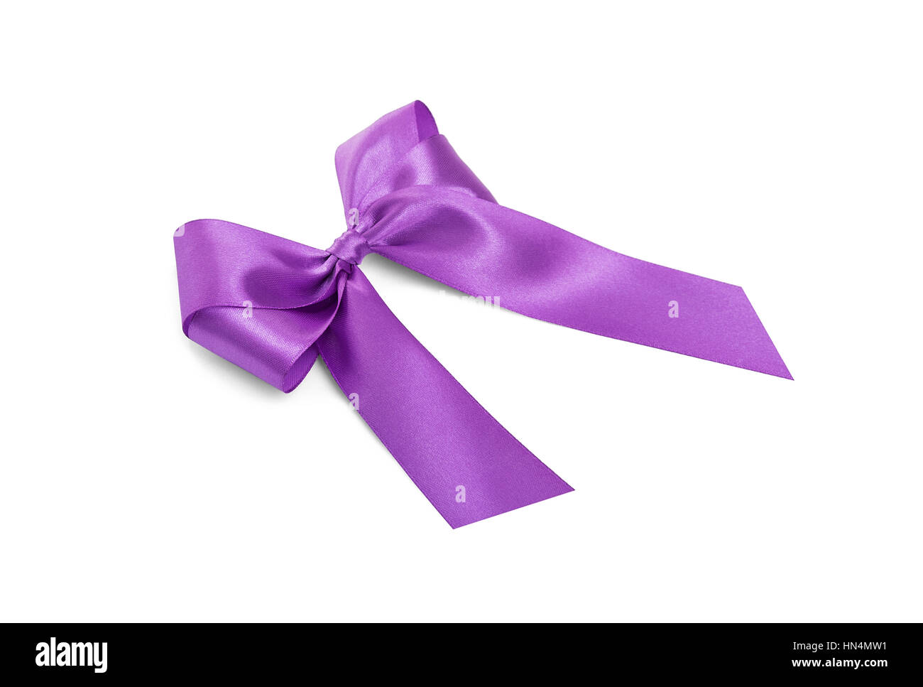 Beautiful violet bow Stock Photo - Alamy