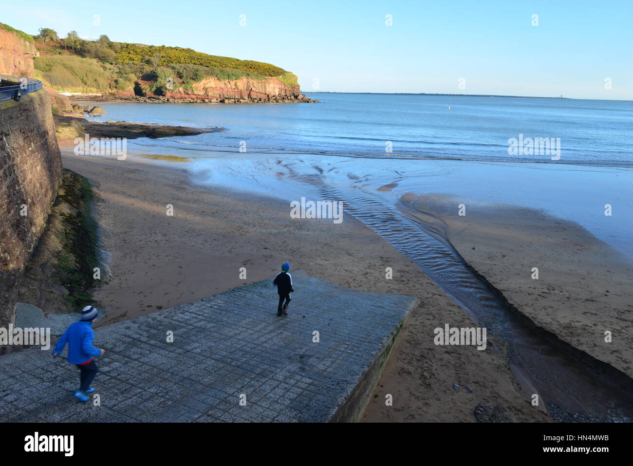 A beach at Dunmore East in Ireland on a winters day Stock Photo - Alamy