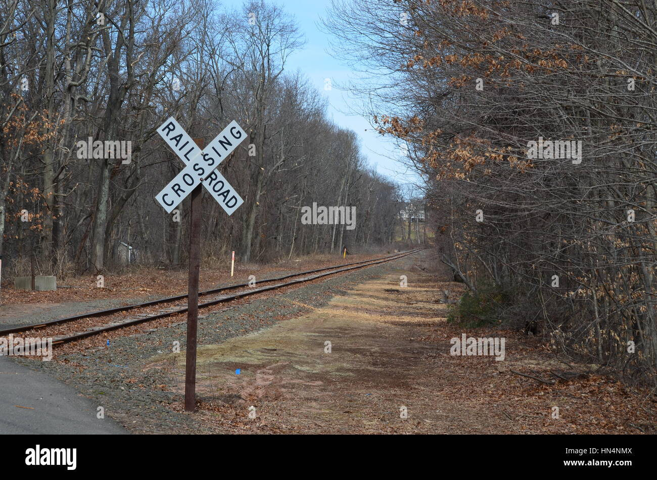 Railroad track signs hi-res stock photography and images - Alamy
