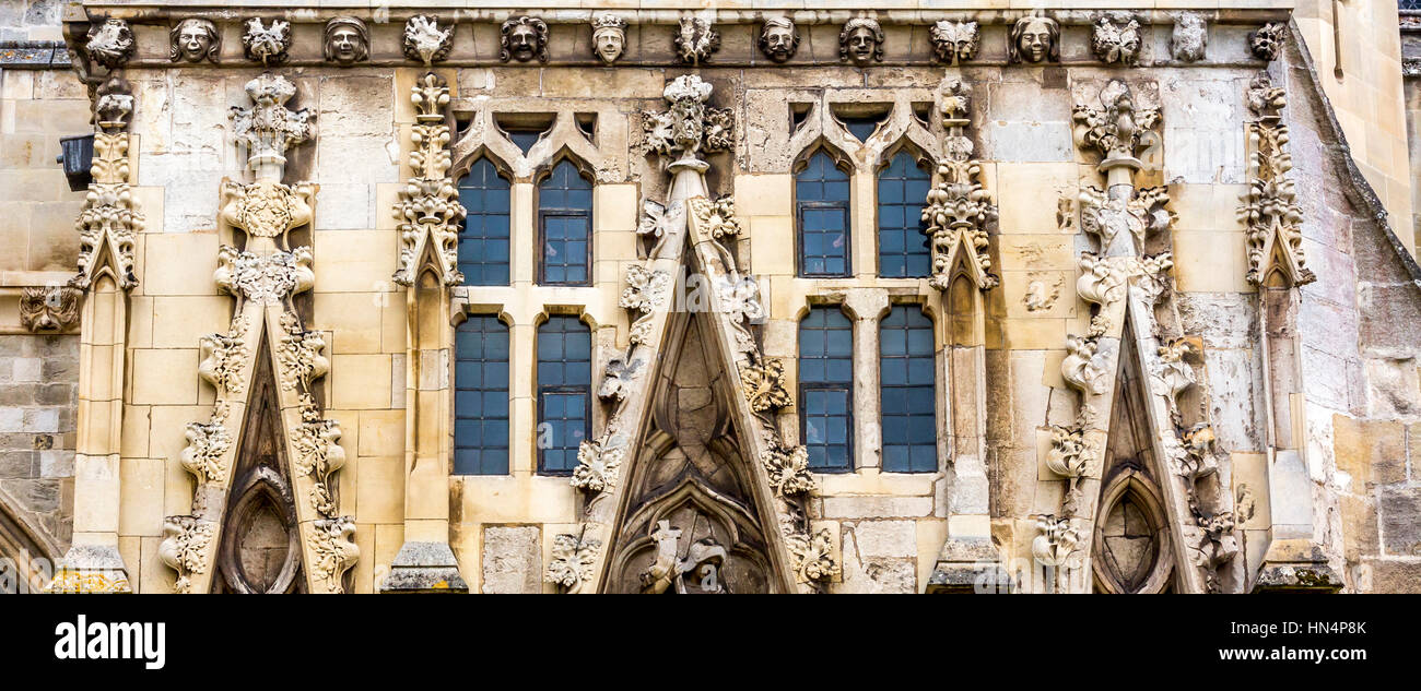 Exeter Cathedral front elevation Stock Photo - Alamy