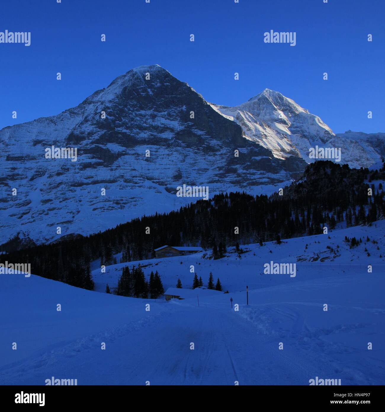 Eiger north face winter hi-res stock photography and images - Alamy