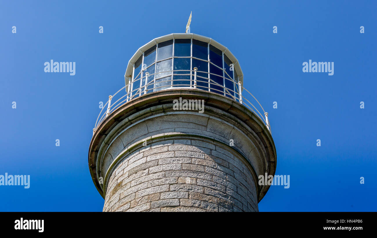 Lundy Island Old Lighthouse Stock Photo - Alamy