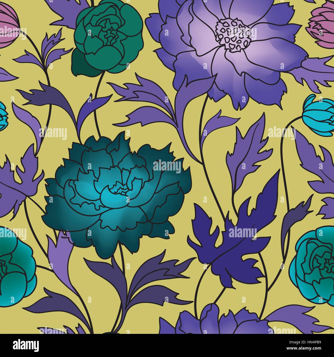 Flower Tile Wallpaper
