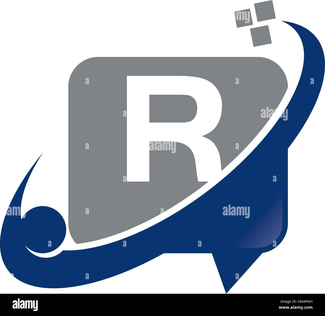 Technology Share Communication Initial R Stock Vector Image & Art - Alamy