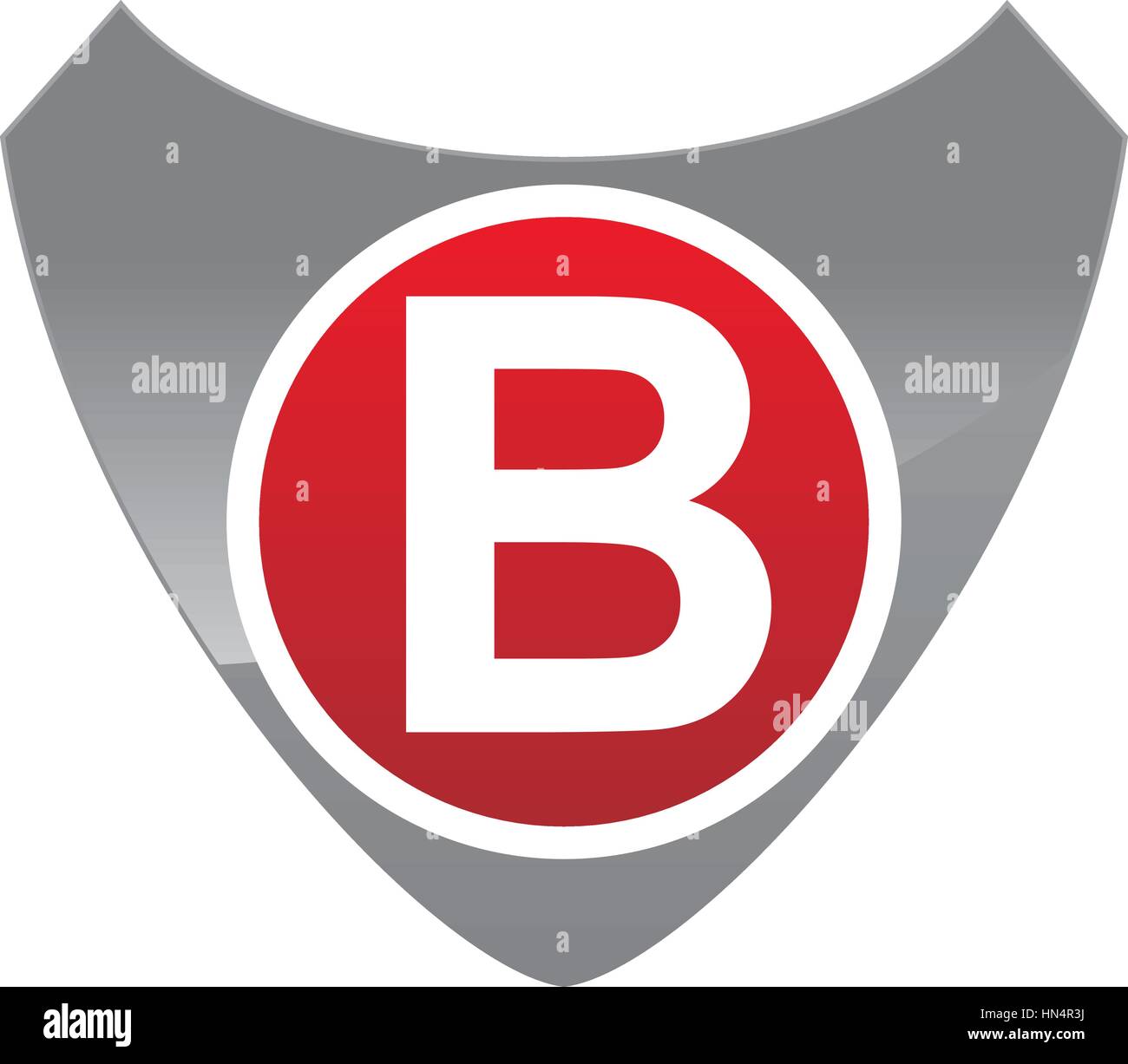 Modern Logo Shield Letter B Stock Vector Image & Art - Alamy