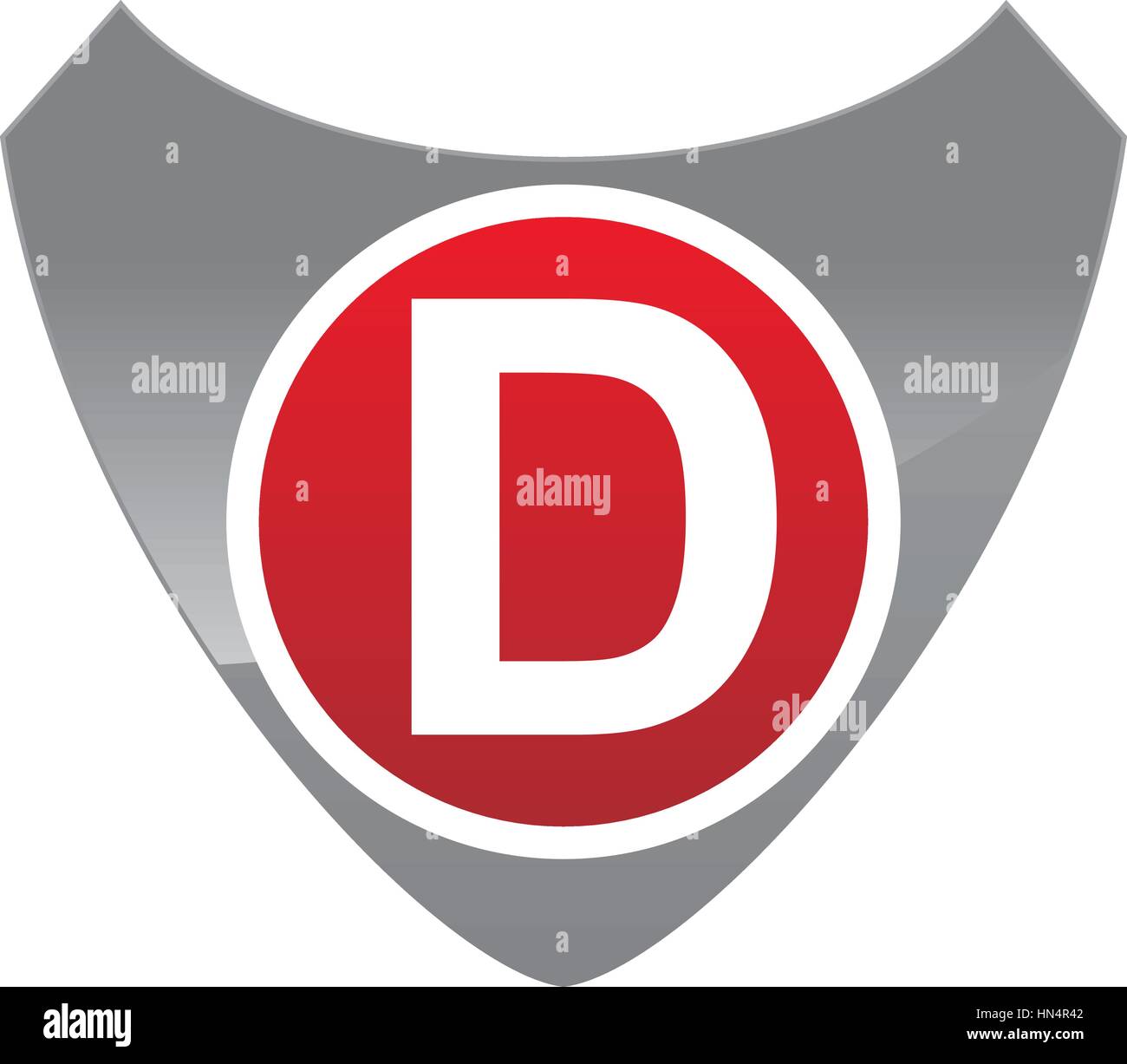 Modern Logo Shield Letter D Stock Vector Image & Art - Alamy