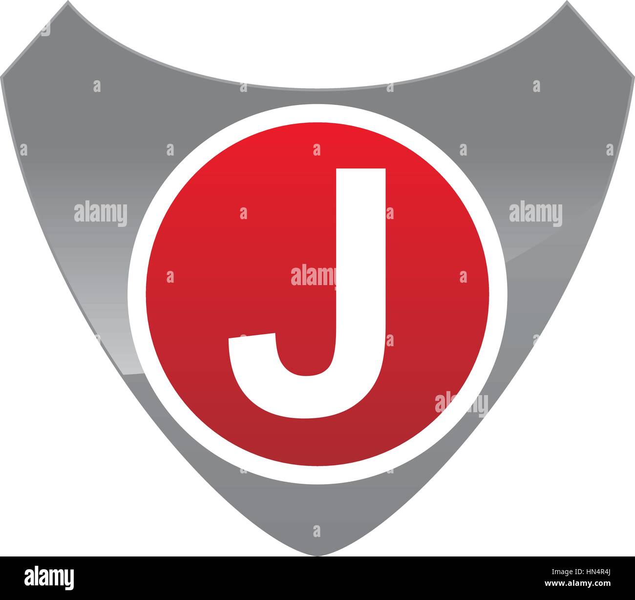 Modern Logo Shield Letter J Stock Vector Image & Art - Alamy