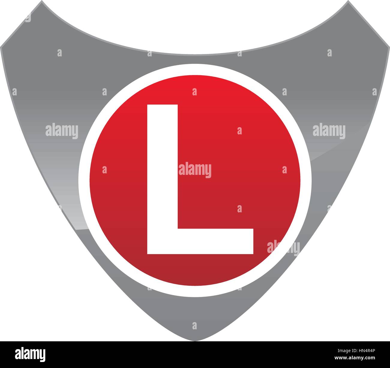 L l shield logo Stock Vector Images - Alamy