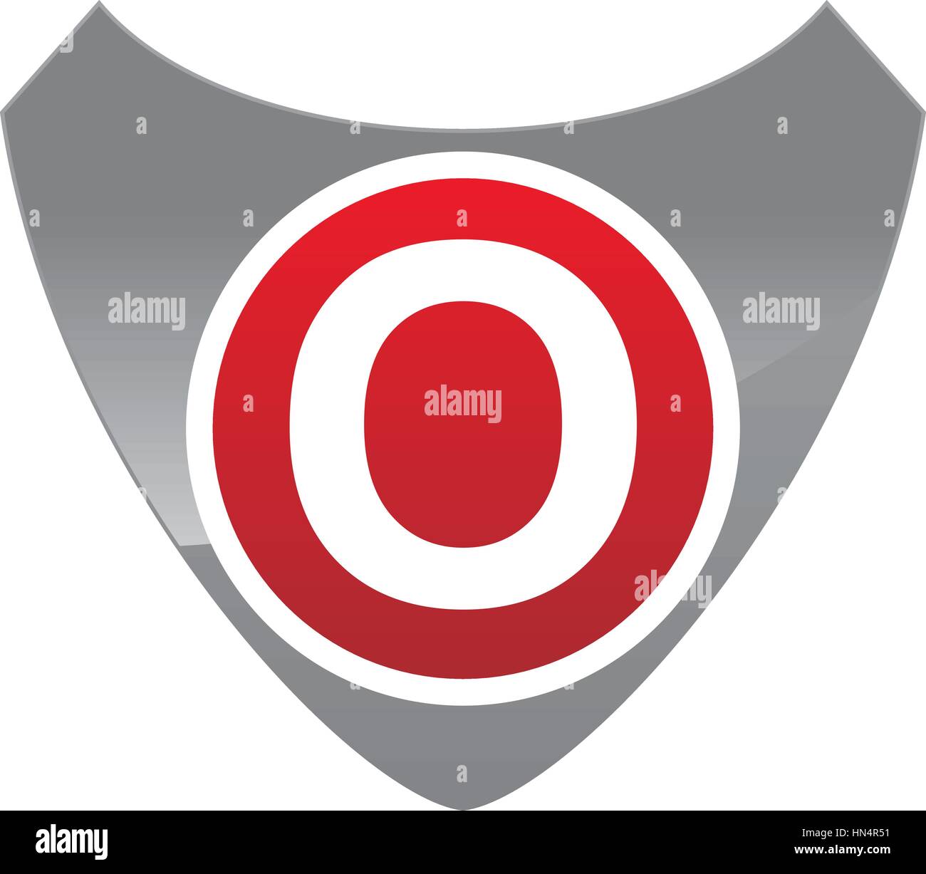 Modern Logo Shield Letter O Stock Vector Image & Art - Alamy