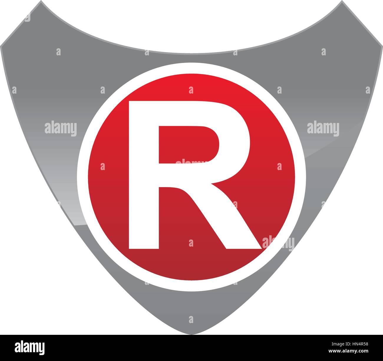 Shield letter r Stock Vector Images - Alamy