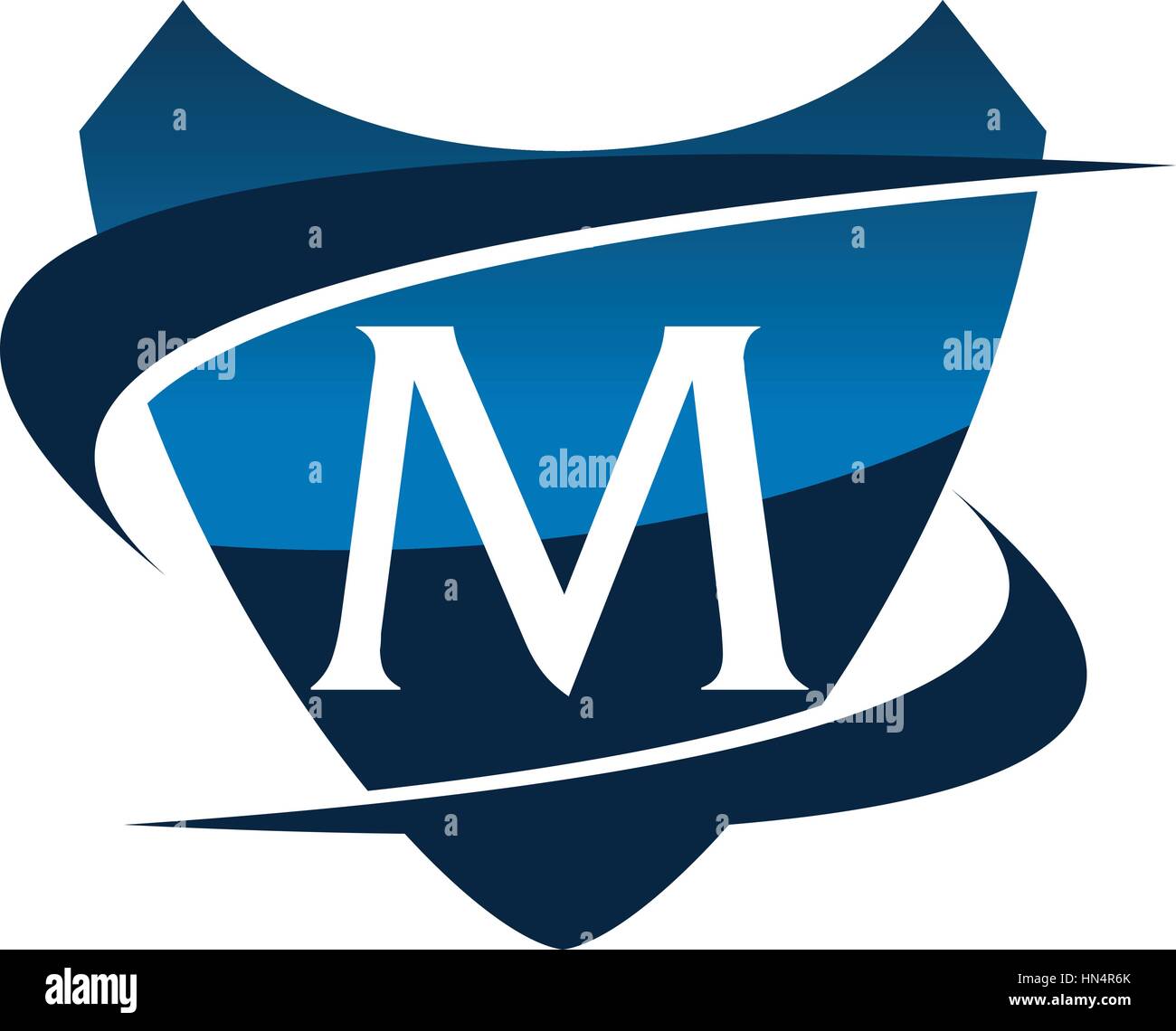 Modern Logo Shield Letter M Stock Vector Image & Art - Alamy