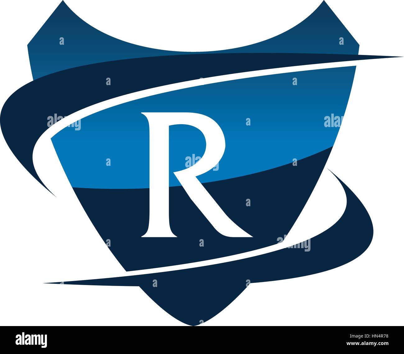 Modern Logo Shield Letter R Stock Vector Image & Art - Alamy