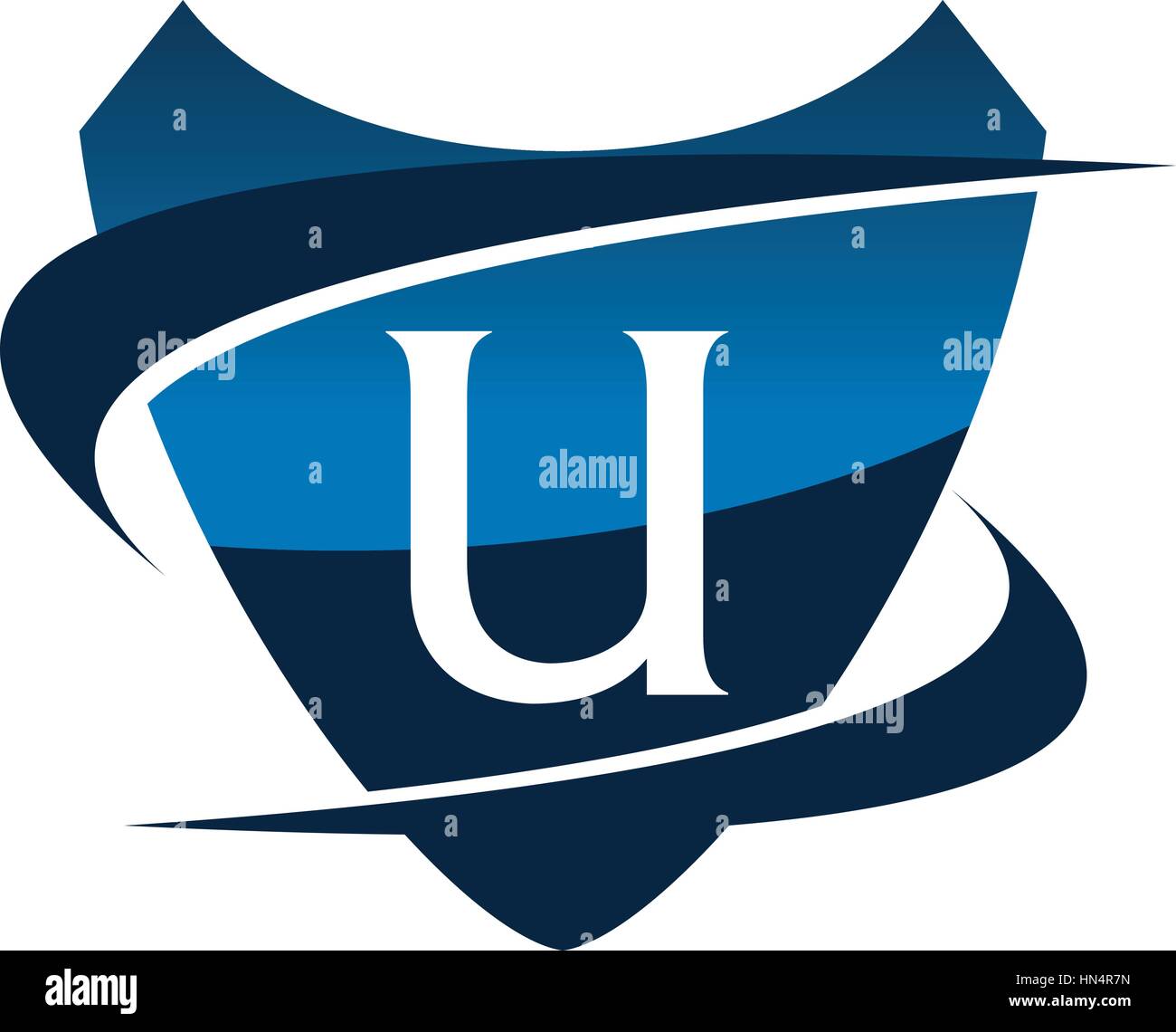 Shield letter u hi-res stock photography and images - Alamy