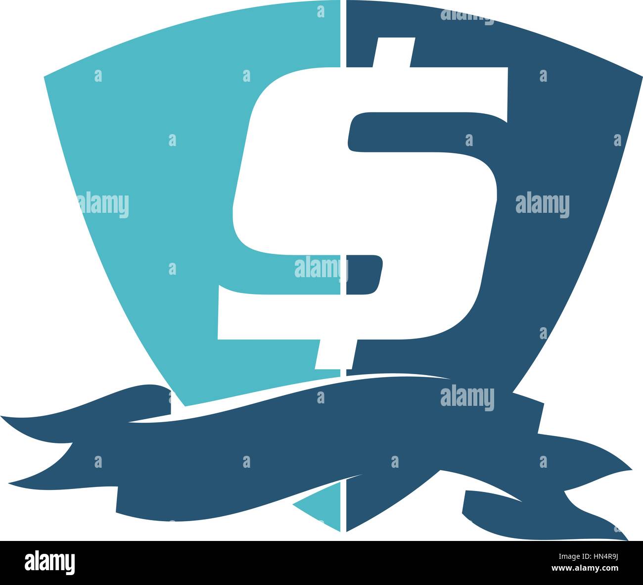 Shield Ribbon Investment Stock Vector Image & Art - Alamy