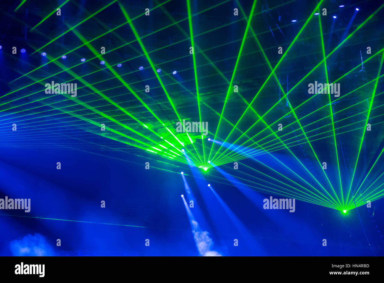 Stage Spotlight with Laser rays Stock Photo - Alamy