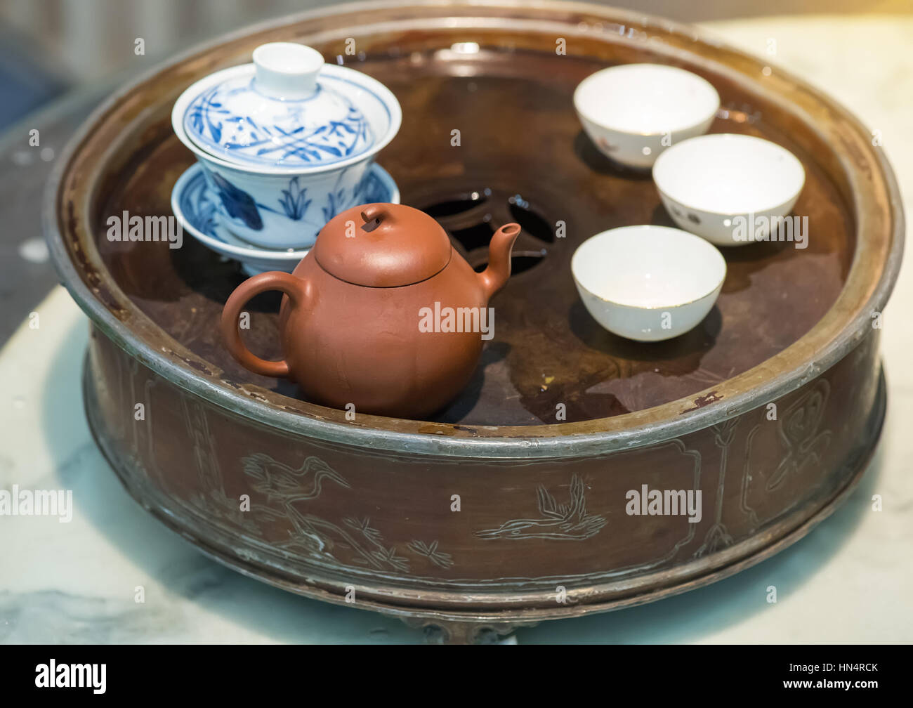 traditional Chinese teapot used in tea ceremony Stock Photo - Alamy
