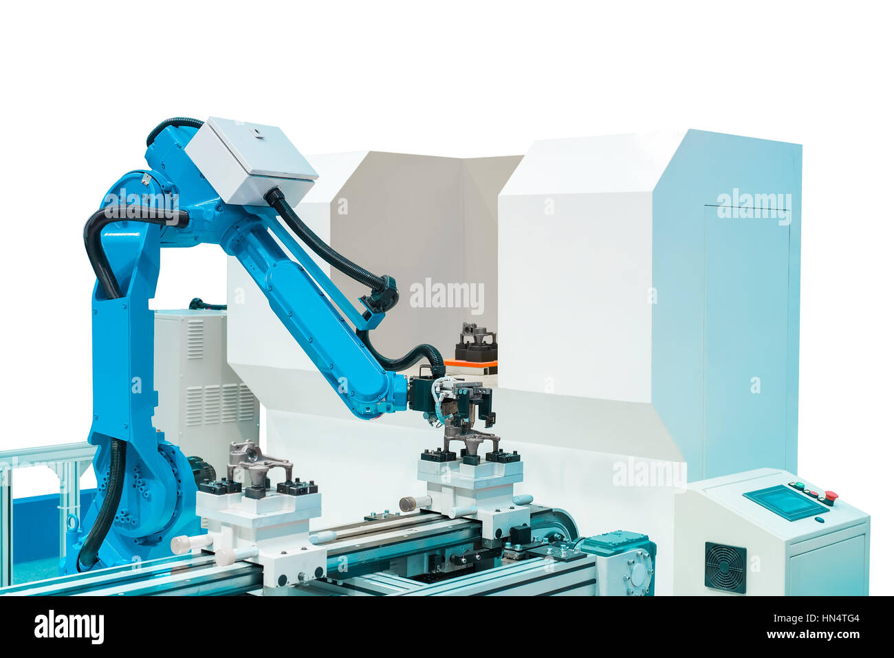 Controler of robotic hand Stock Photo - Alamy
