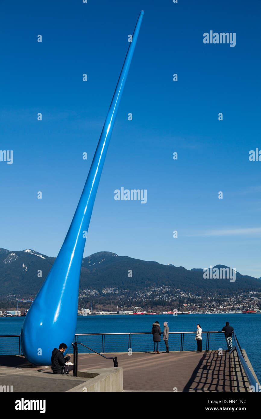 The Drop art installation on the Vancouver waterfront at Canada Place ...