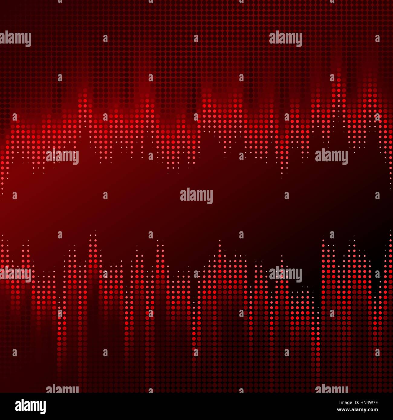 Vector illustration with halftone patterns. Colorful red abstract ...